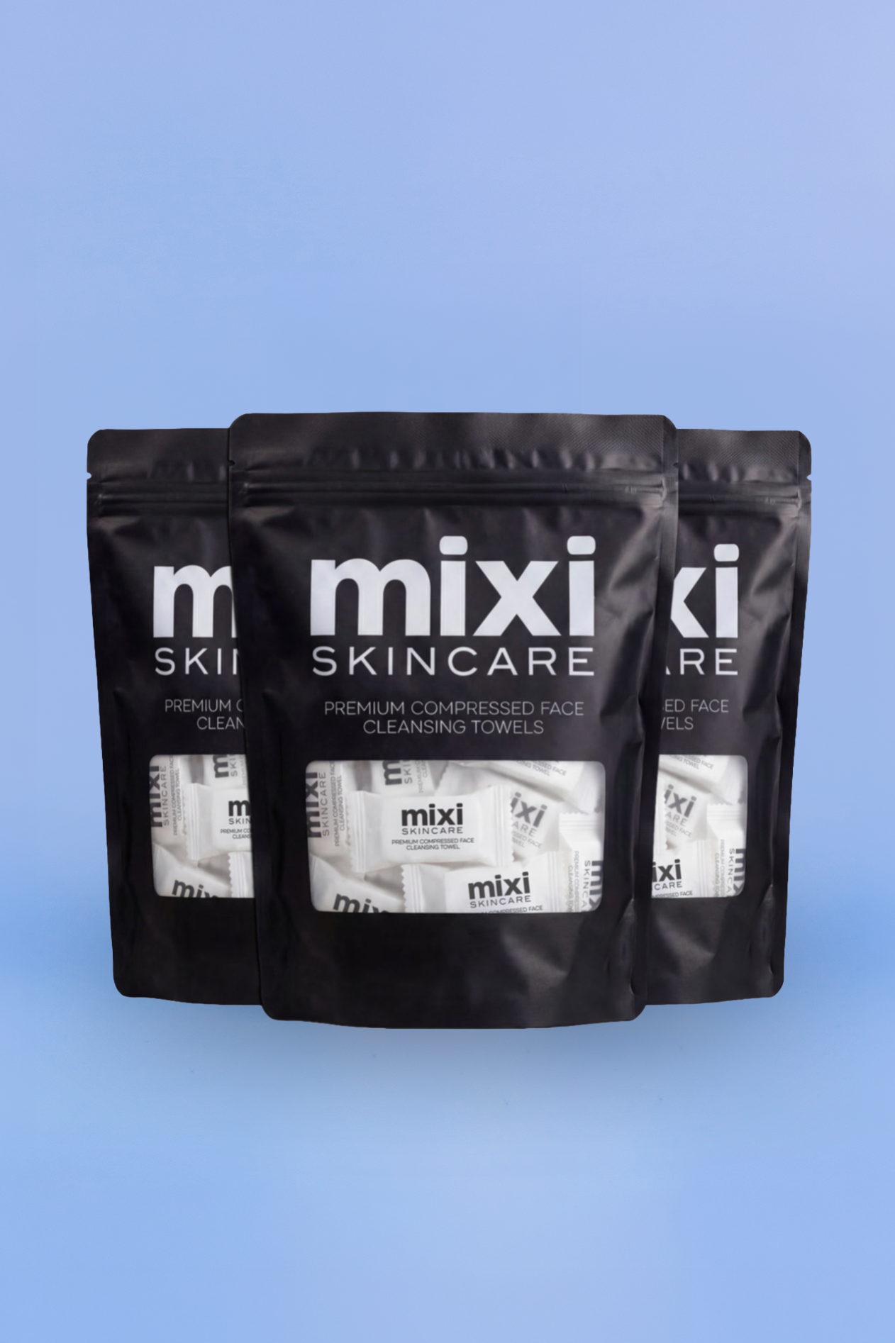 Mixi Premium Compressed Towels - 3 Packages of Towels